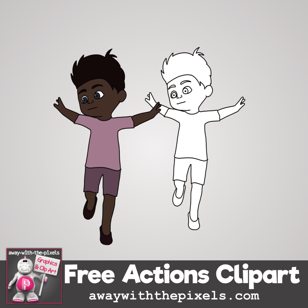 Young Child Dancing – Free Clipart for Teachers – Away With The Pixels