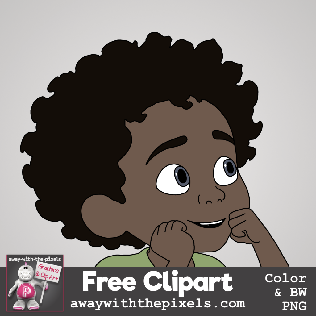 Boy Thinking Emotions & Expressions Clipart – Free Clipart for Teachers ...